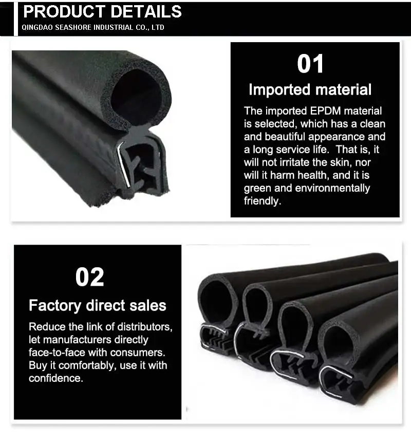 Custom Window Sealant Strip Epdm Rubber Sealing Strip Epdm Extrusion ...