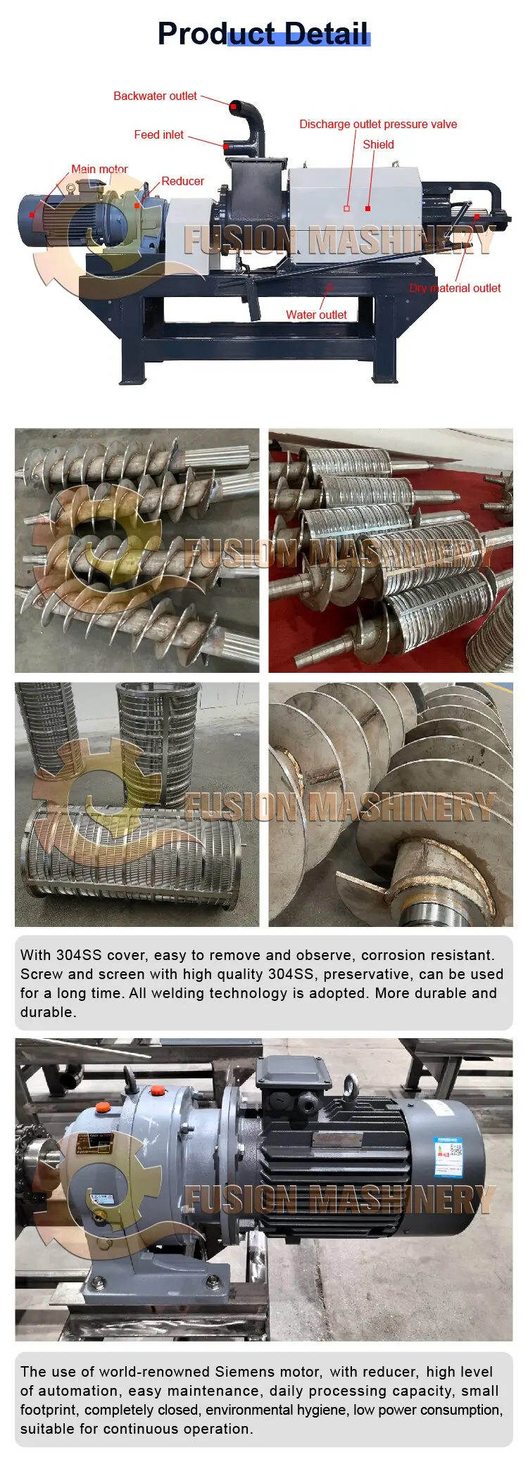 Cow Manure Processing Cow Dung Fertilizer Manure Dewatering Plant ...