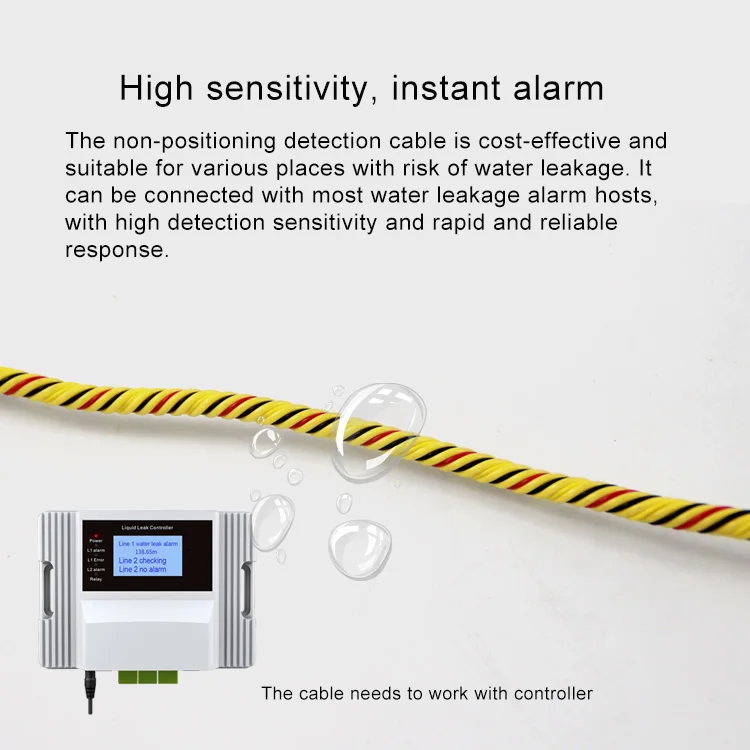 RS485 Locating Water Leak Controller Modbus RTU Liquid Leak Alarm ...