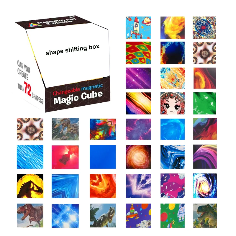 6x6x6 Magnetic Infinity Magic Cube Kids DIY Geometric 3D Changeable ...