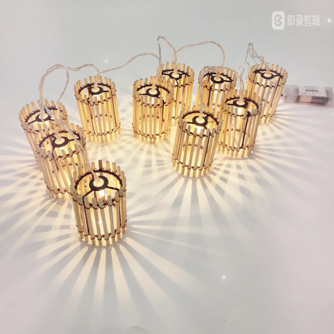 New Product Listing Rattan Woven Lamp String Light Shade Lampshade ...