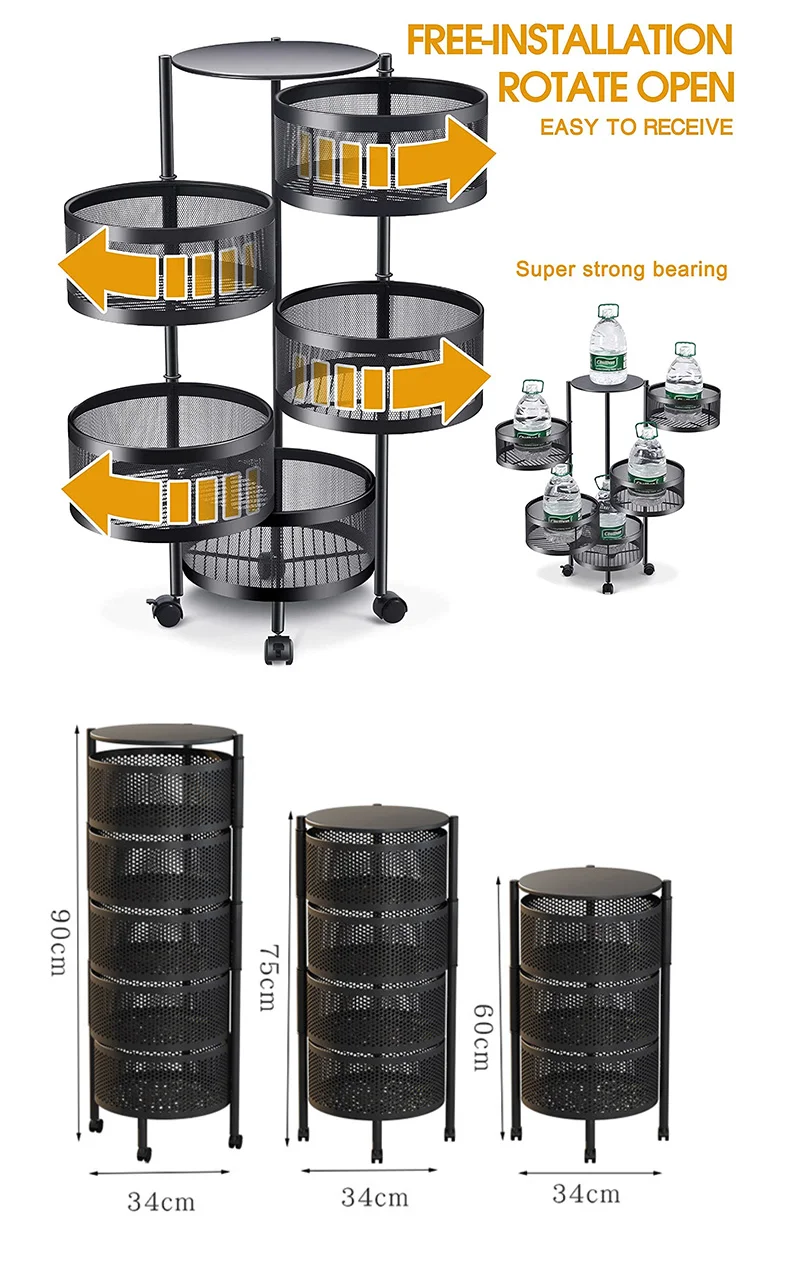 Dowell 5-Layer Kitchen Shelf - Efficient Storage Solution
