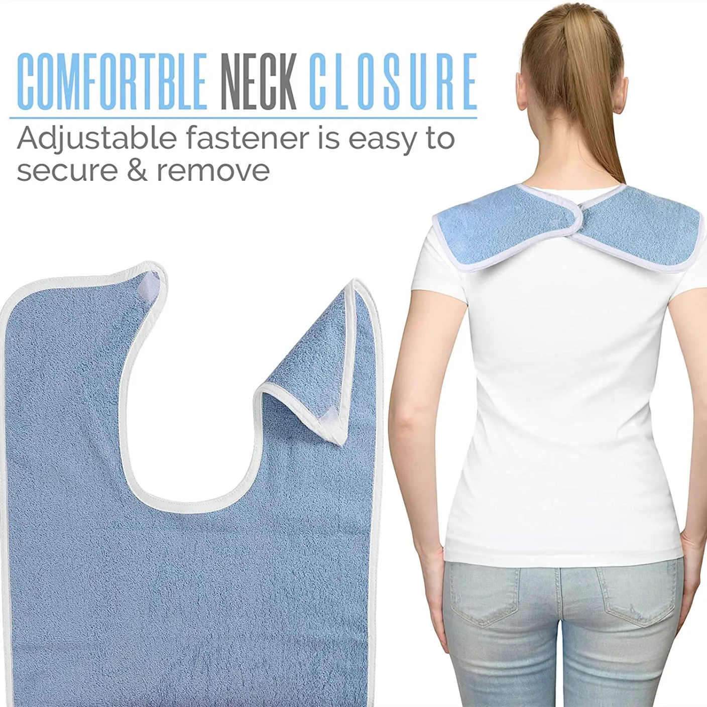 Custom Hospital Personalized Washable Absorbent Bibs For Adults And ...