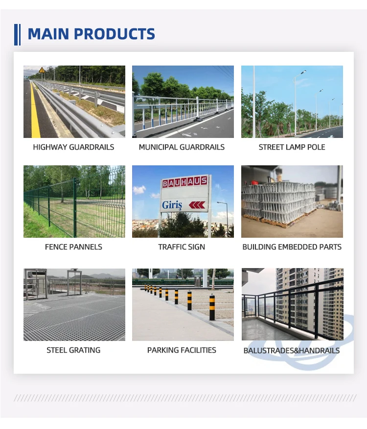 Metal Steel Panel Beam Anticollision Roadway Safety Traffic Barrier ...