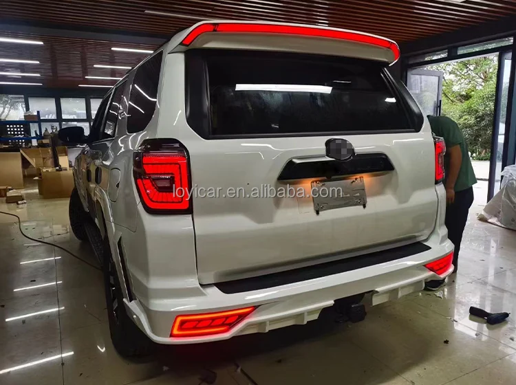 Rear Spoiler Window Top Roof Spoiler with Tail Lights for Toyota 4runner