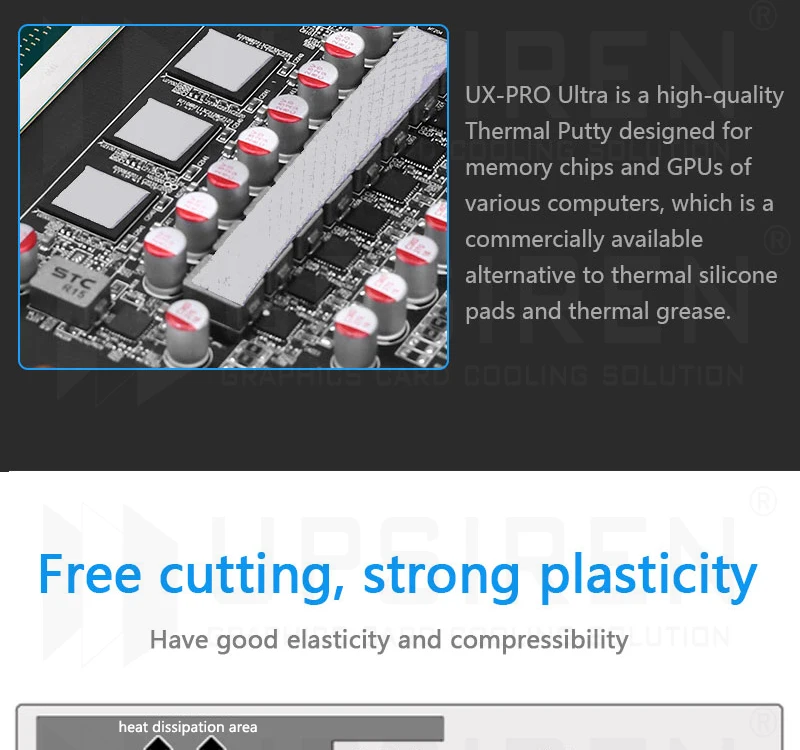 UPSIREN UX PRO Ultra Thermal Putty - High Temperature Cooling