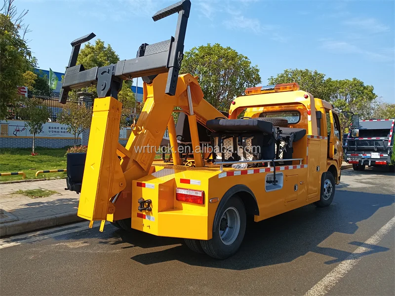 Tow Truck Wrecker With 360 Degree Rotation Crane 8 Ton Hydraulic Truck ...