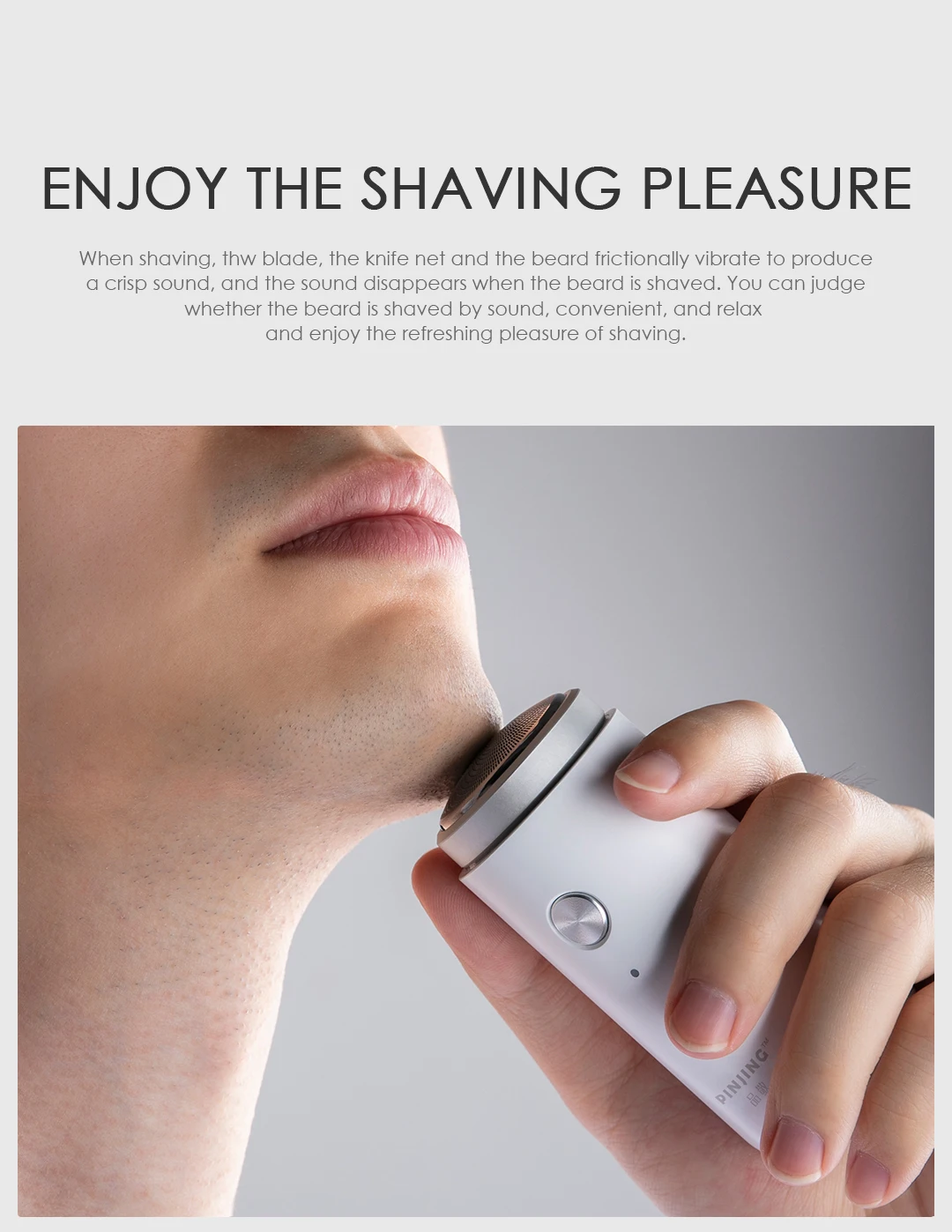 Original Xiaomi Youpin Mijia Pinjing So White Ed1 Mini Electric Shaver ...