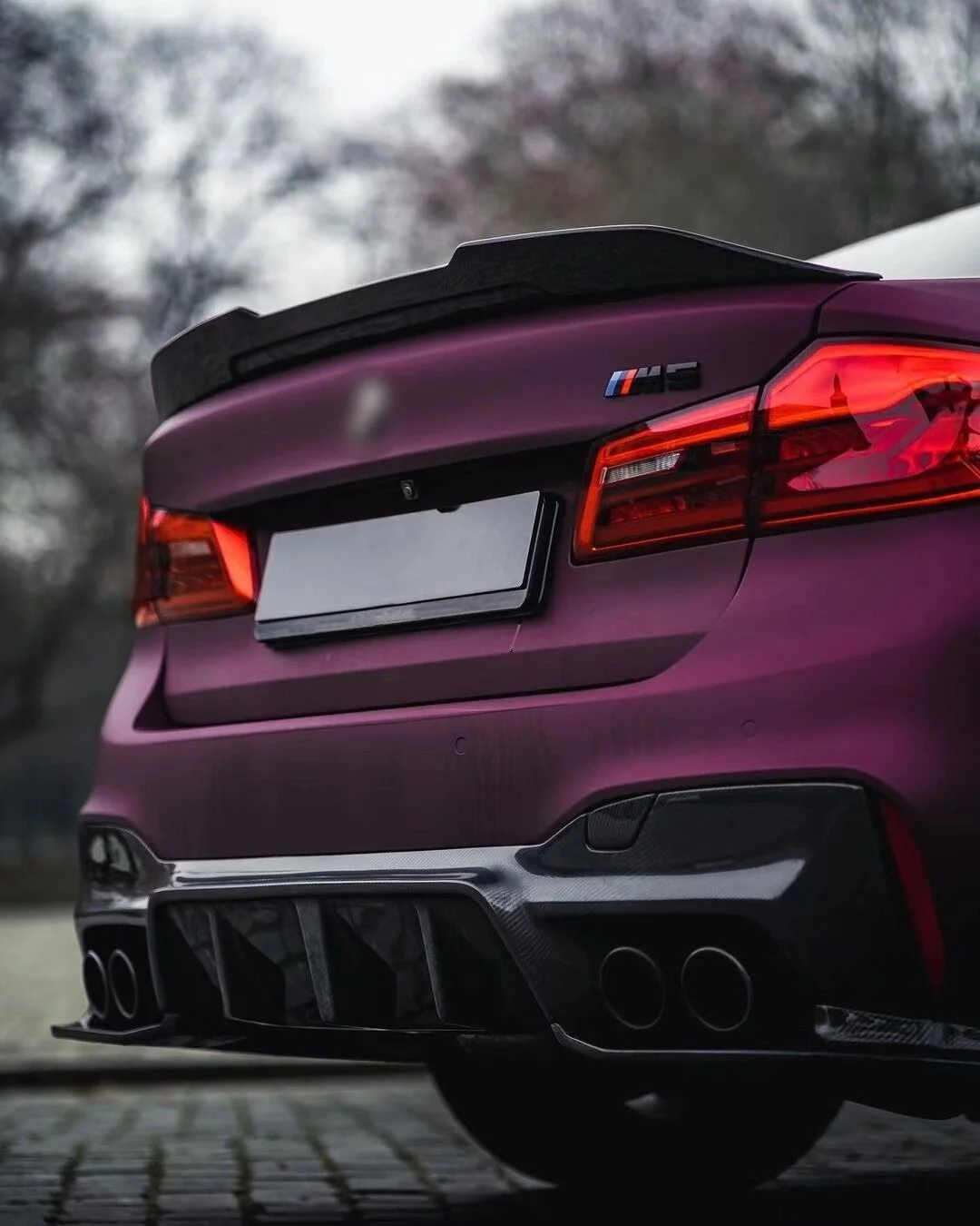 Psm Style Carbon Fiber Wing Rear Trunk Spoiler For Bmw 5 Series F90 M5 ...