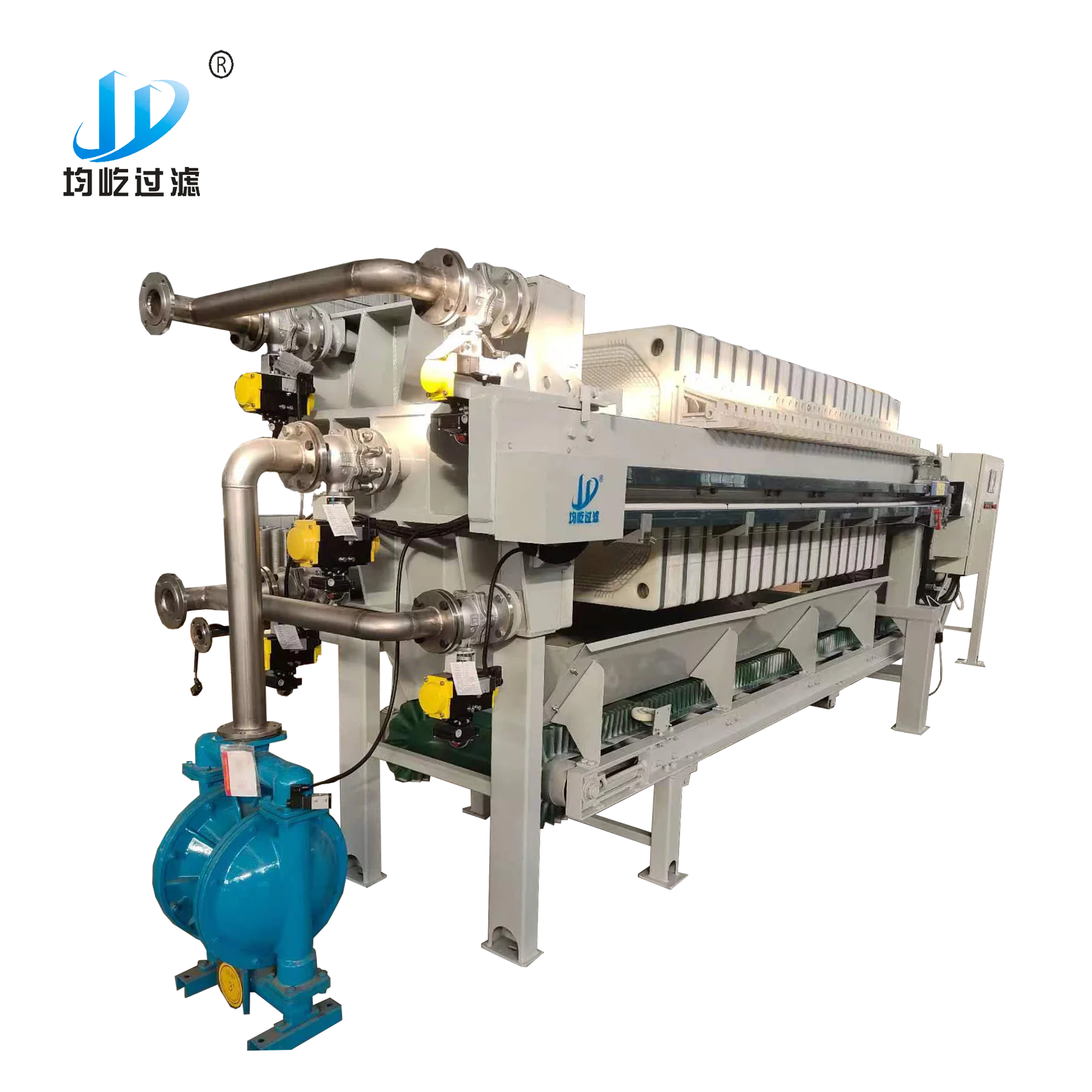 870*870 Hydraulic Automatic Chamber Diaphragm Membrane Filter Press ...