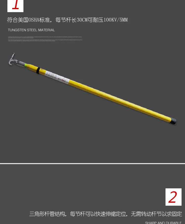 Insulated Spiral Fiberglass Link Stick Fiberglass Hot Operating Rod ...