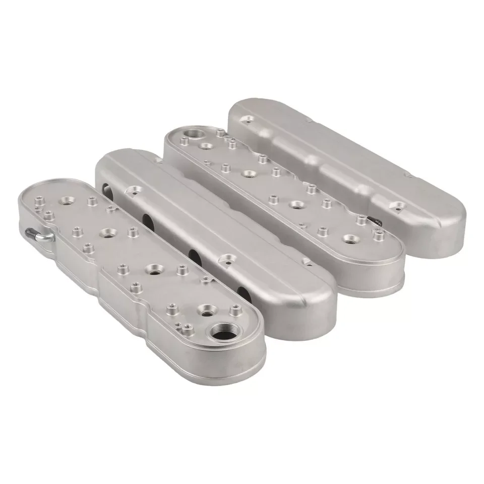 Silver Engine Tall Valve Covers with Coil Mounts for LS1 LS2 LS3 LS6 ...