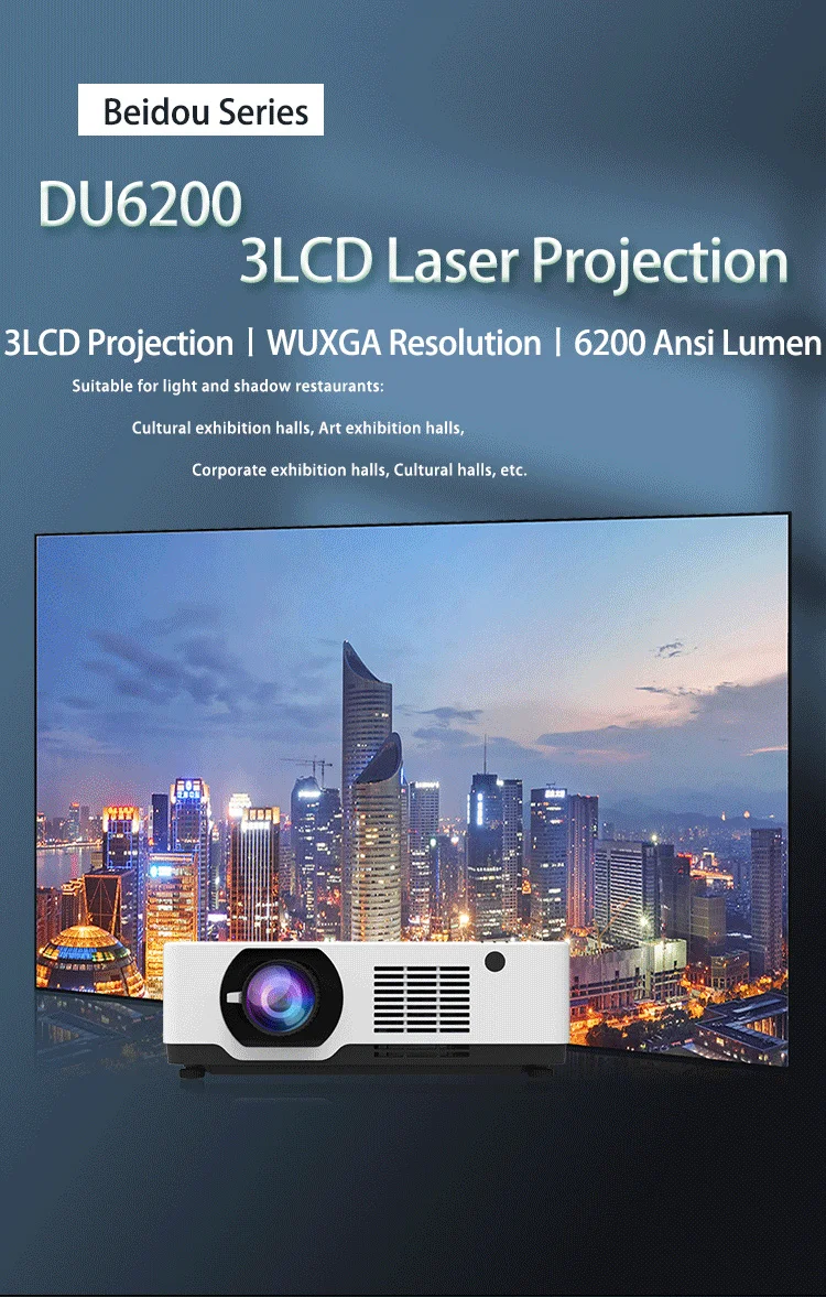 Dhn Du6200 3lcd Laser Projector 6200 Ansi Lumens Applying For Business And Home Theater - Buy ...