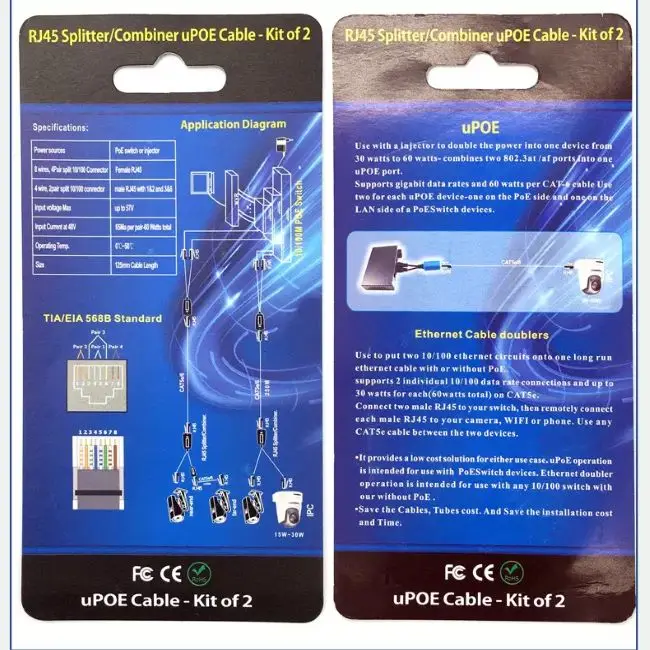 RJ45 Ethernet Cable Combiner/splitter Sharing Kit - AOST-OEM