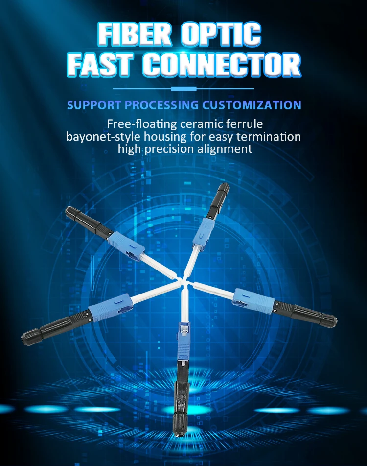Optical Fiber Simplex UPC Fiber Optic Connector Fiber Optic Quick ...
