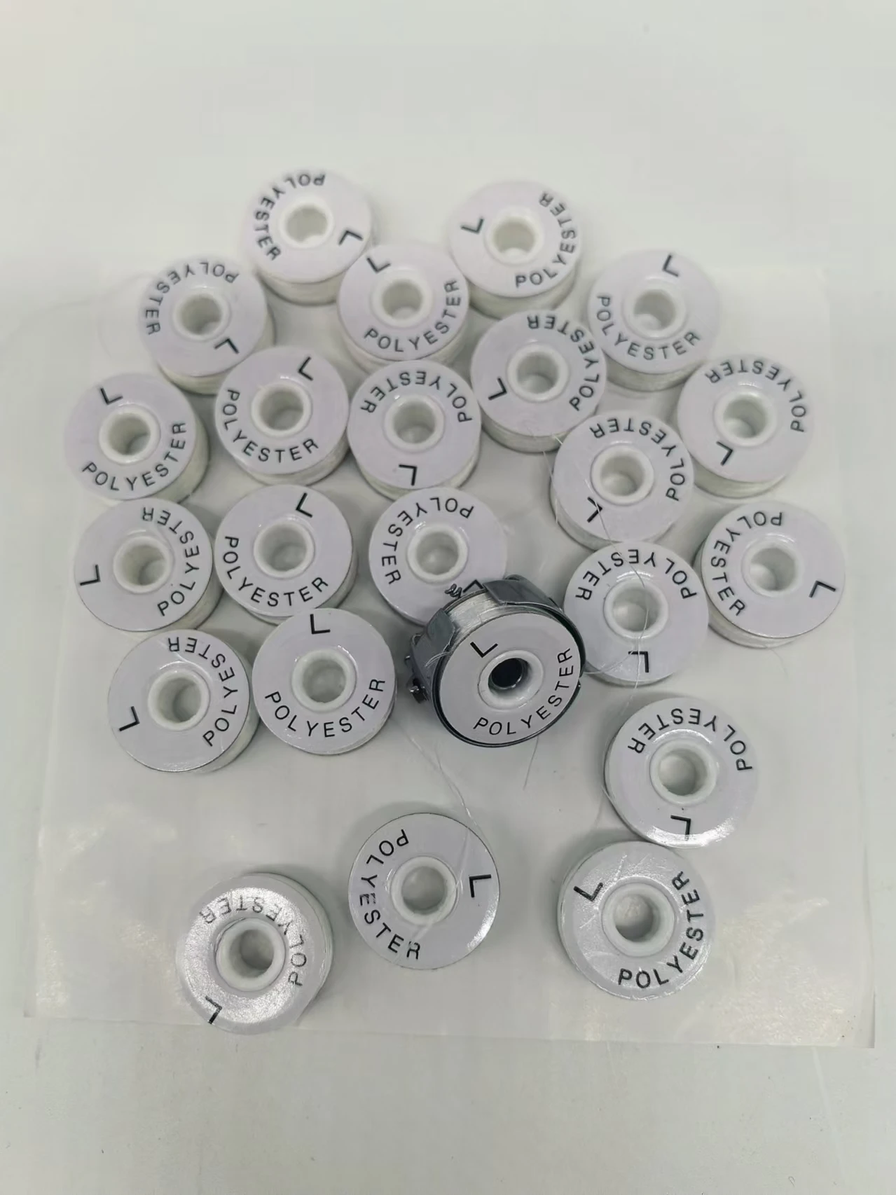 Pre Wound Bobbins Thread L Type 70D/2 Polyester Paper Side