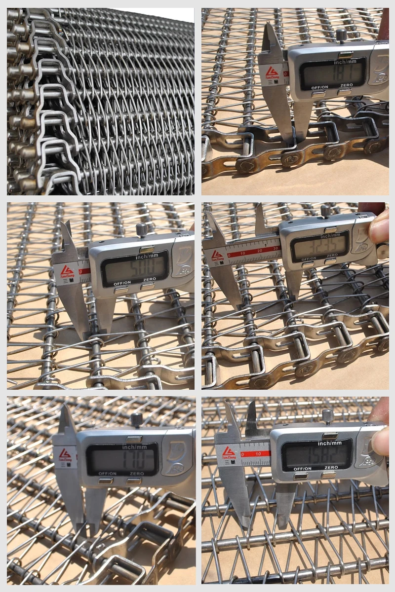 Stainless Steel Pasteurizer Spiral Plant Wire Mesh Conveyor Belt