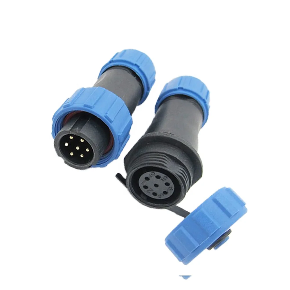 Weipu Connector SP21 2 3 4 5 7 9 12 Pin IP68 Male Plug + Female In-line Cable Socket SP2110/P ...