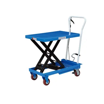 Small Hand Hydraulic Scissor Lift Table 500kg Manual Trolley Cart ...