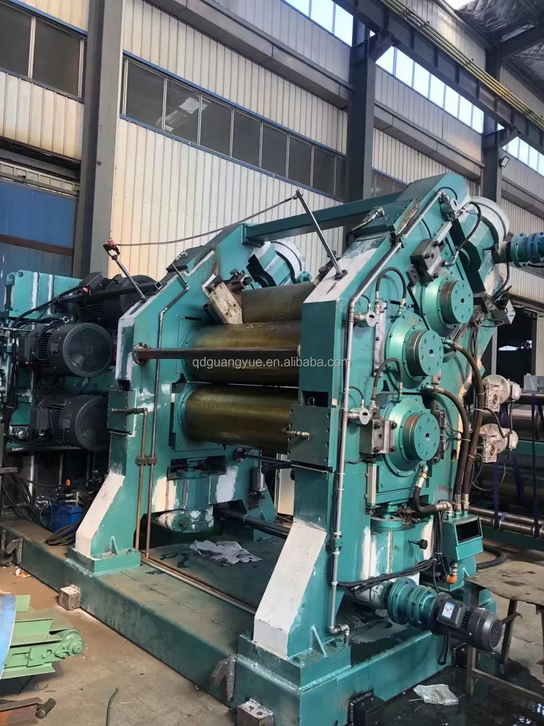 Motorcycle Tyre Double Attach Rubber Cord Fabric 4 Roll Calender Line ...