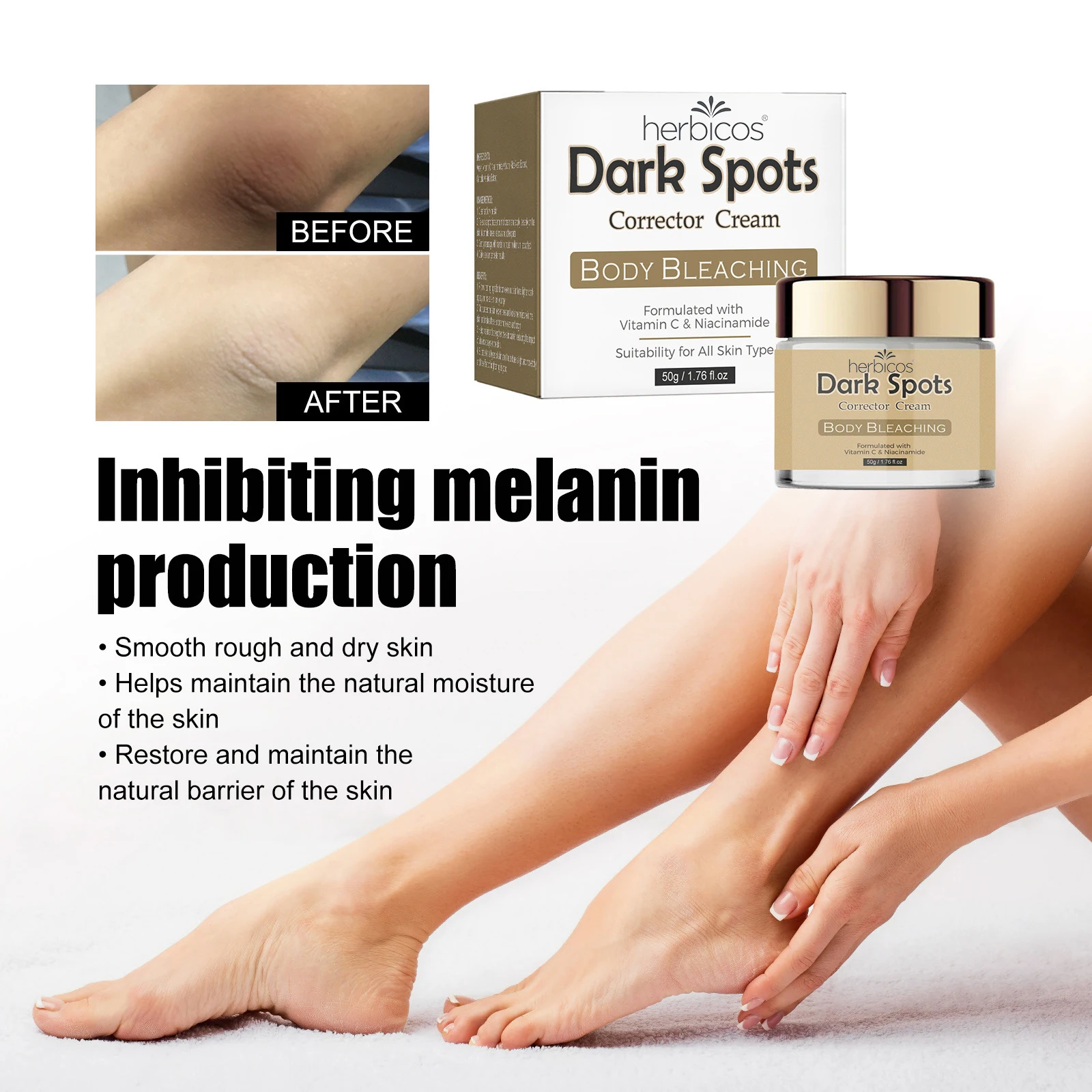 Herbicos Oem Dark Spot Correction Cream Repairing Elbow And Armpit ...