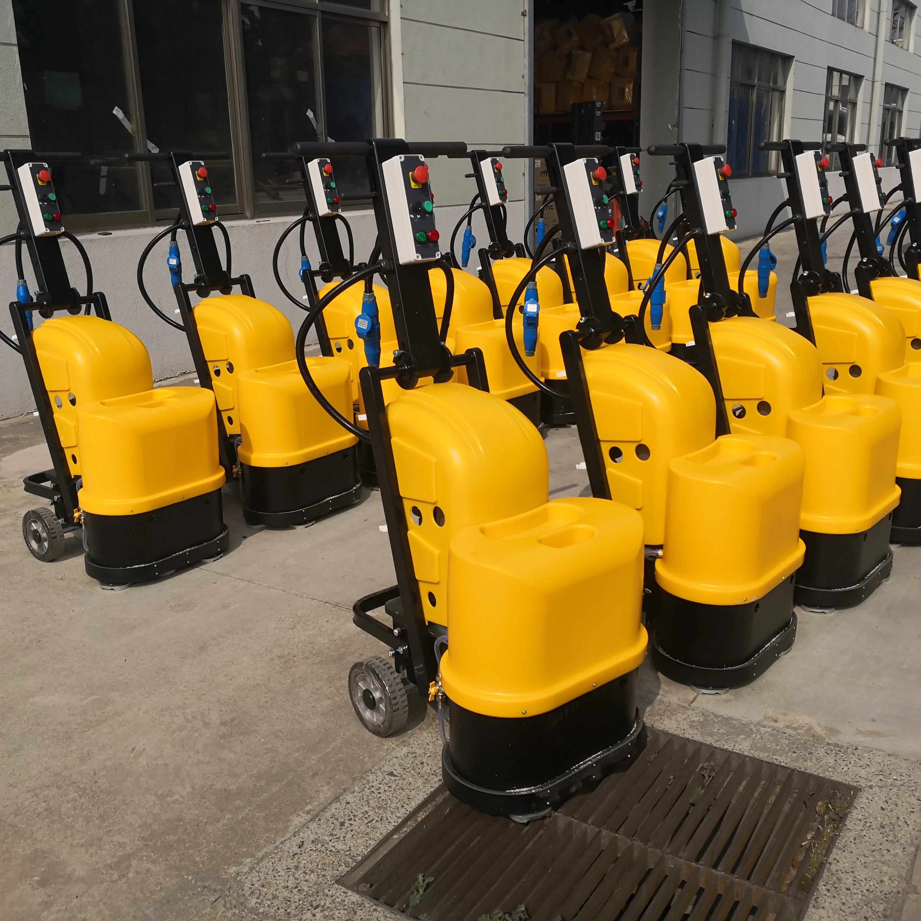 hand push 220v small grinder for dual disc floor polishing concrete ...