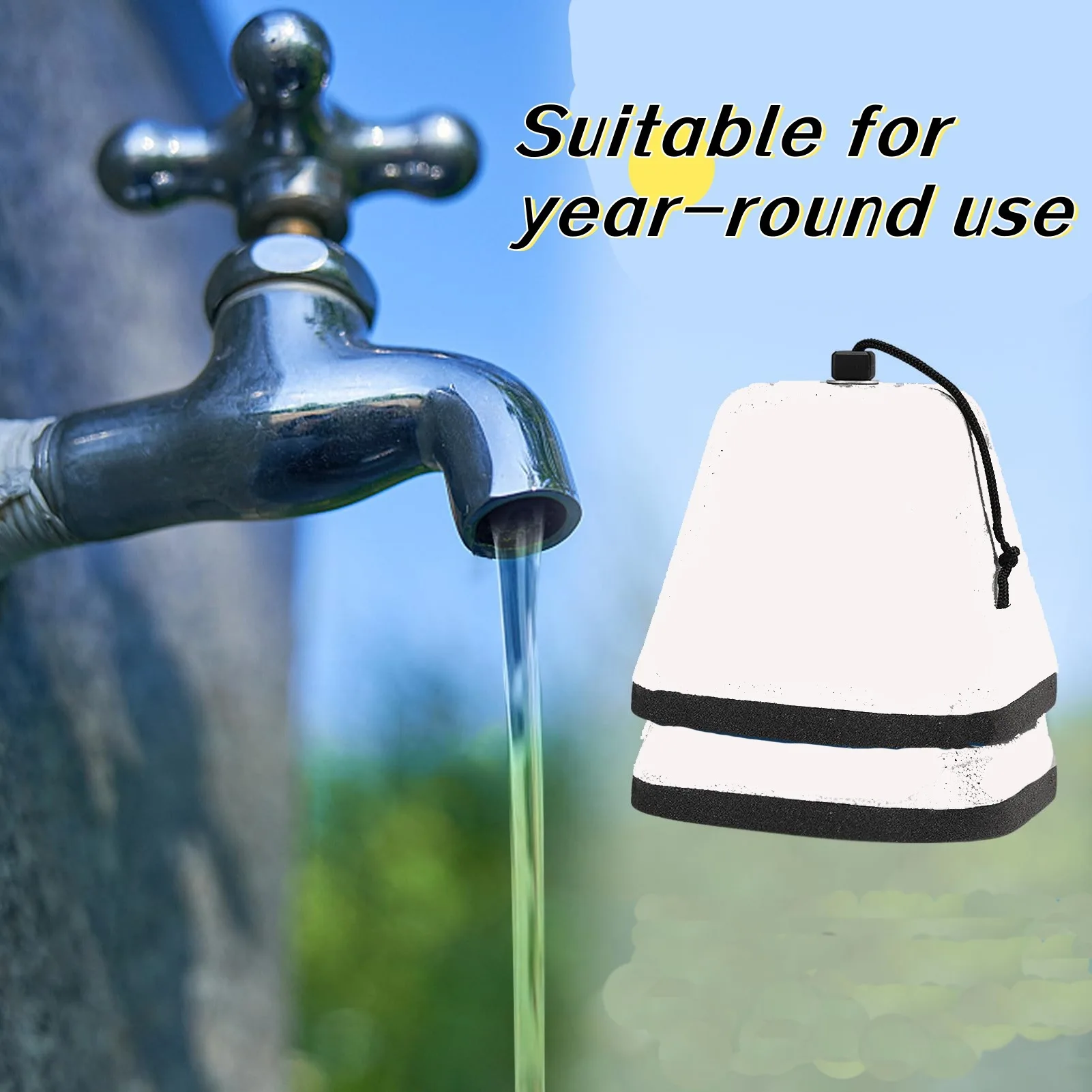 Outdoor Winter Foam Faucet Anti-freeze Protective Cover Anti-icing ...
