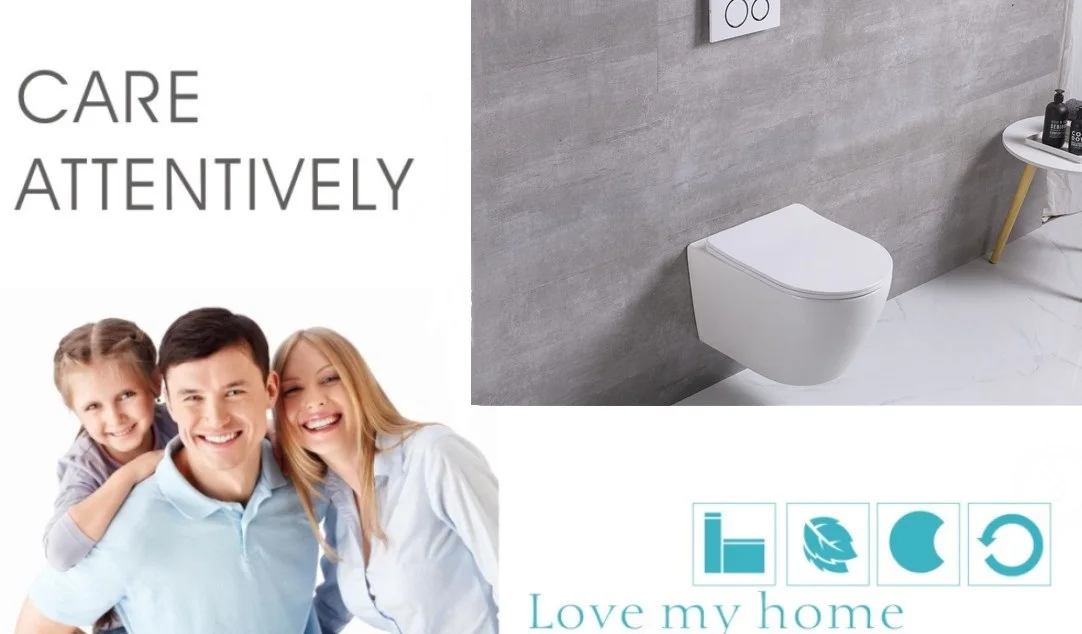 2023 High Quality Luxury Toilette Wc Mute Turbo Flush Ceramic Modern