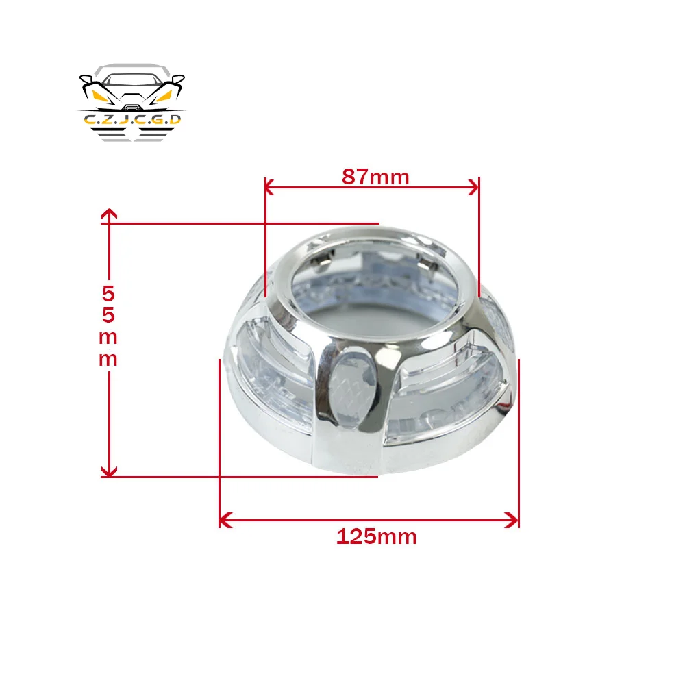 Manufacturers Custom 3.0 Inch Bi Led Projector Lens Headlight Shroud ...