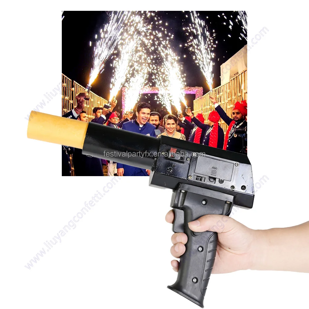 Indoor Pyrotechnic Stage Fountain Fireworks Gun - Handheld Shooter Cold ...
