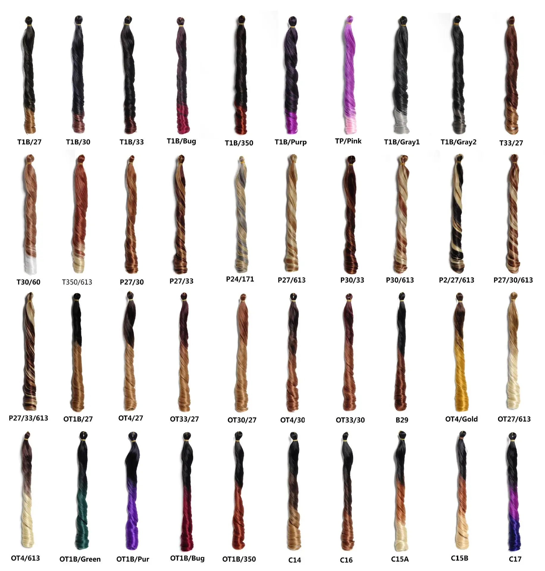 22inch 150g Braids - Super Curly French Curl Hair Wholesale