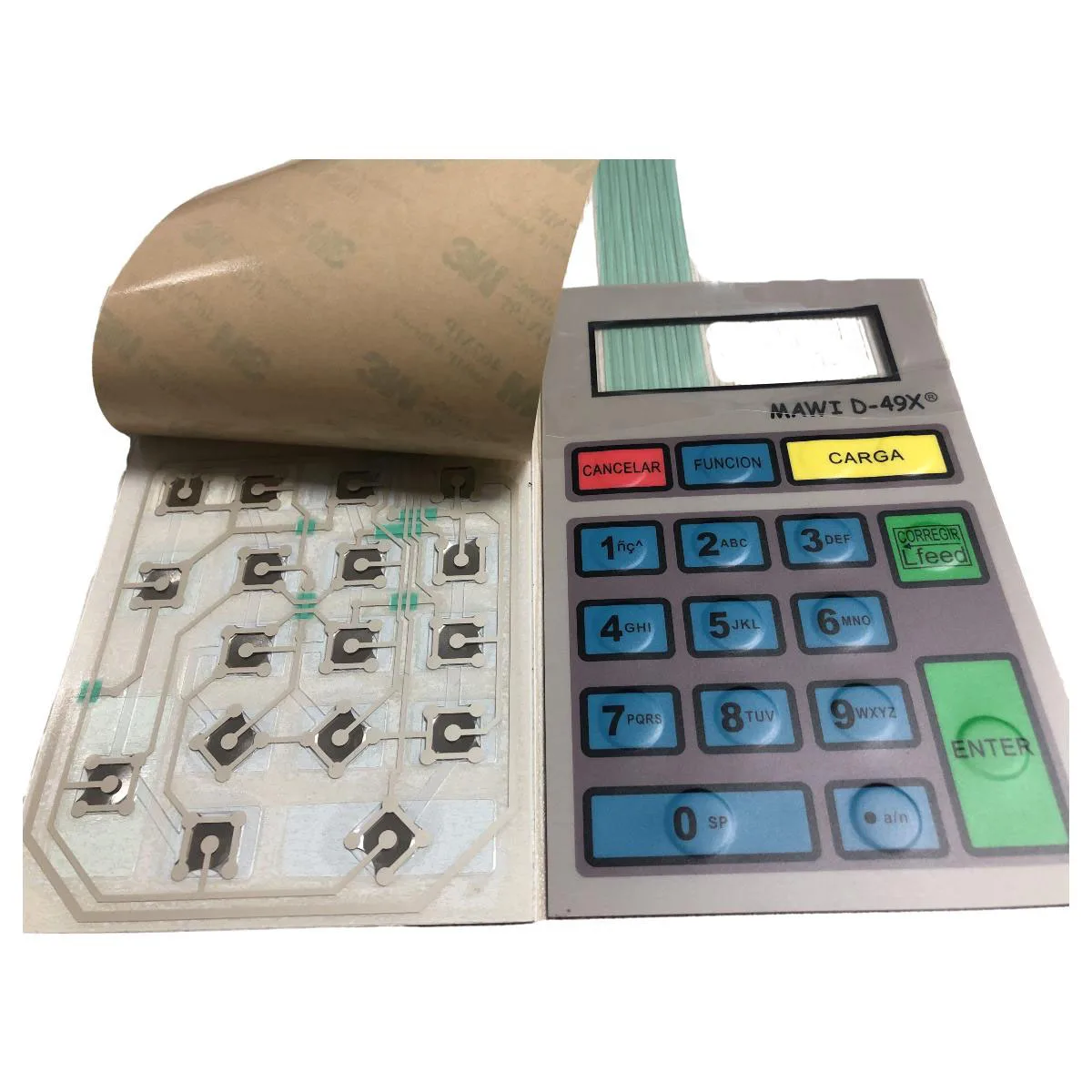 Custom 3M Adhesive Industrial Controller Key Pad Graphic Overlay Button ...