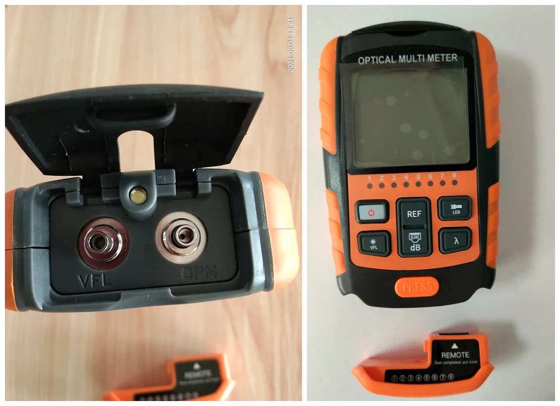 4 In 1 Optical Power Meter Compact Optical Fiber Photometer Fibre Optic ...