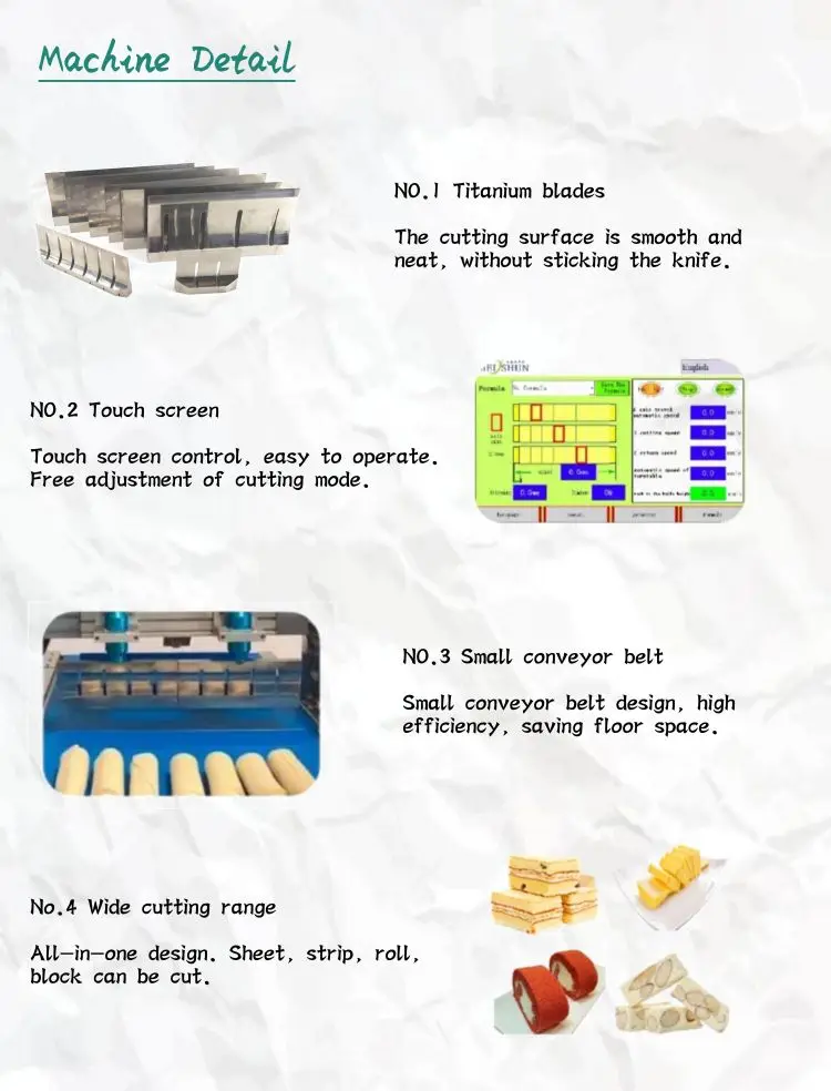 Assembly Line Model Ultrasonic Cake Slicing System Automatic For Square ...
