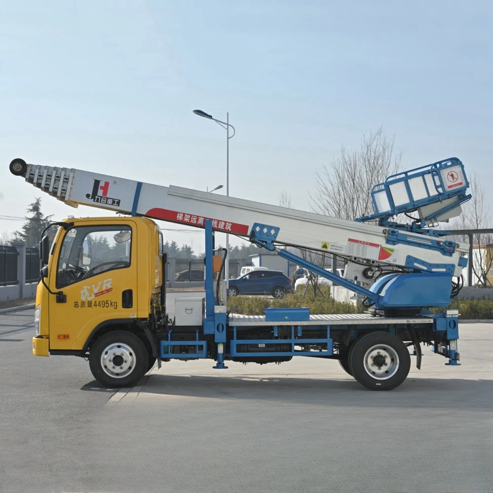 Alibaba.com: JIUHE 32m 36m Telescopic Ladder Lift Truck for aerial work ...
