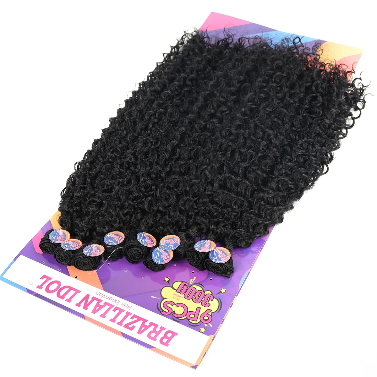 Afro Synthetic Hair Bundles - Curly & Straight Extensions