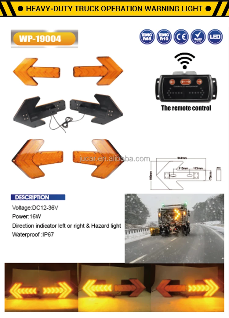 12 Volt Flashing Traffic Light Module Arrow Board Directional Car Led ...