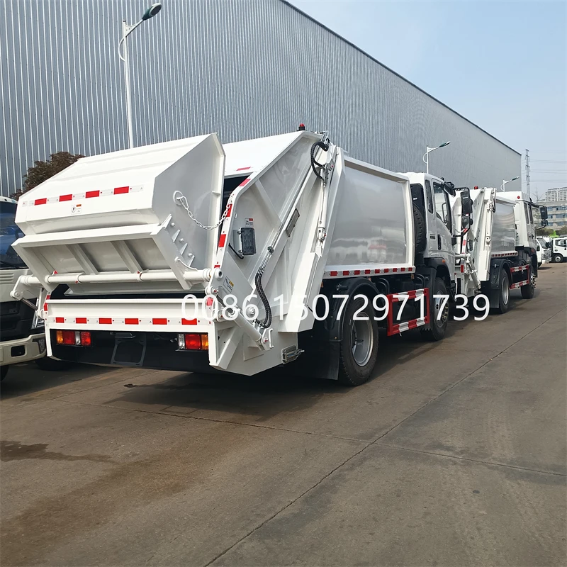 6cbm Garbage Compactor Truck Rhd Garbage Truck Compressive Bin Cleaning ...