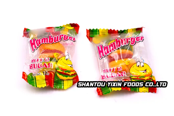 OEM Yummy Hamburger Shape Gummy Candy - Gummy Candies Philippines