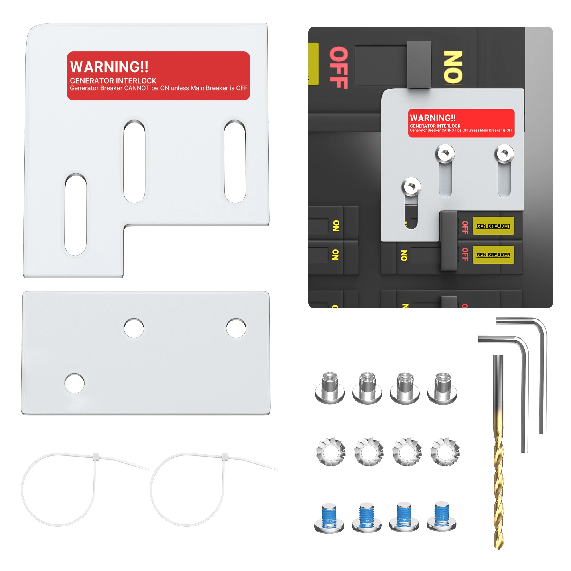 200A Insulation Generator Interlock Kit - Corrosion Resistance