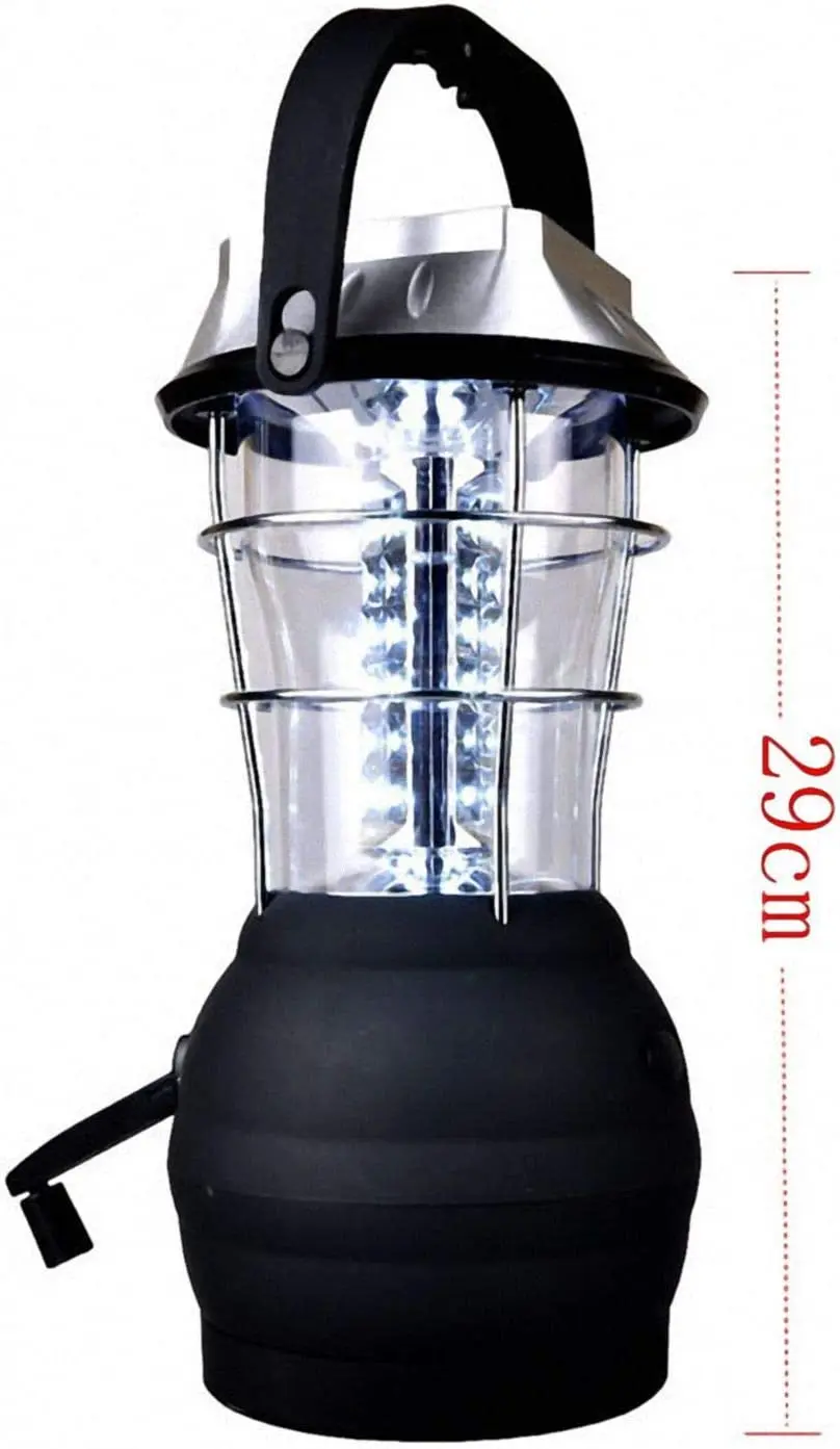 36 Led Solar Hand-up Crank Dynamo Camping Lantern Emergency Lamp ...