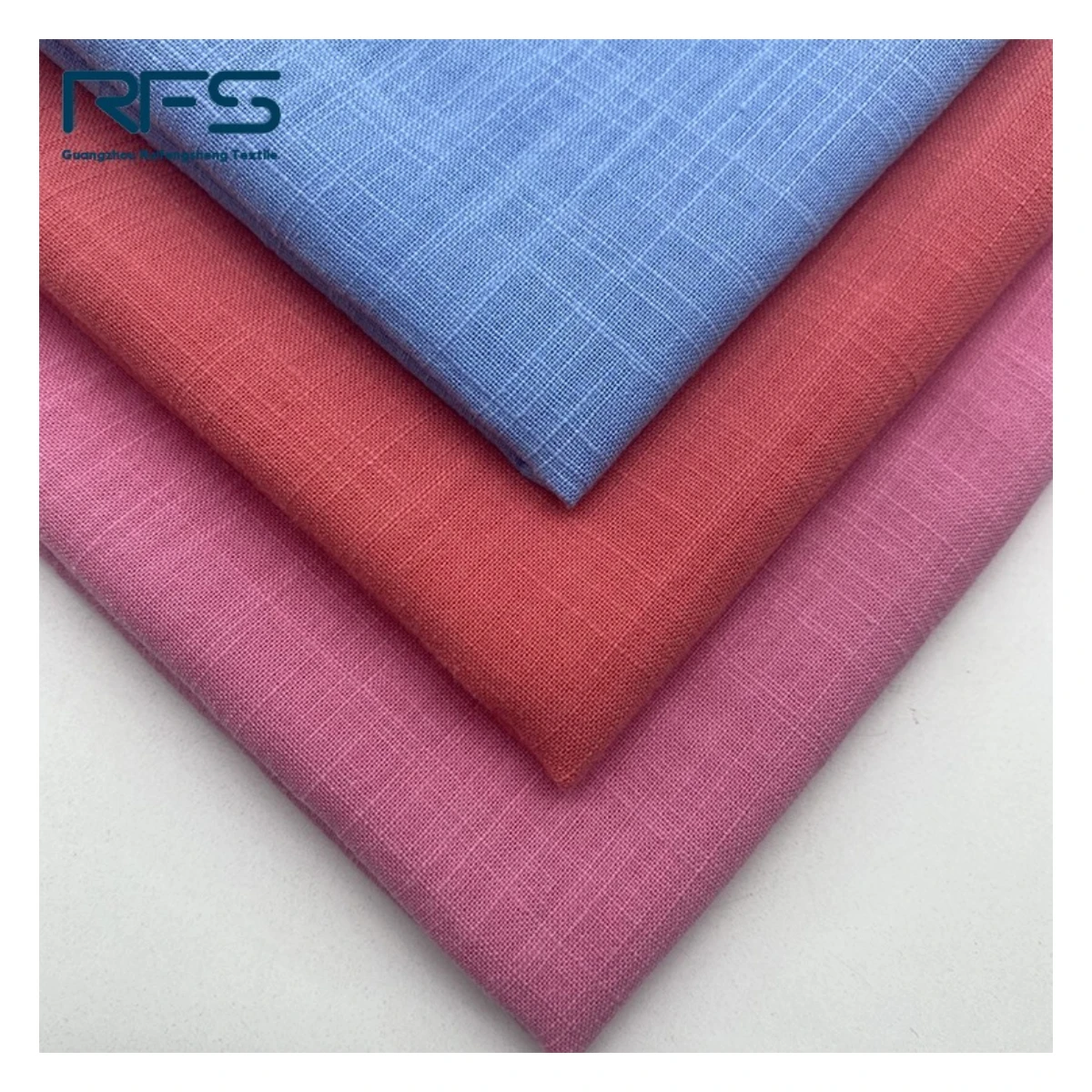 Plain Color Breathable Woven Organic Muslin Cotton Linen Like Fabric Wholesale For Roll Clothing ...