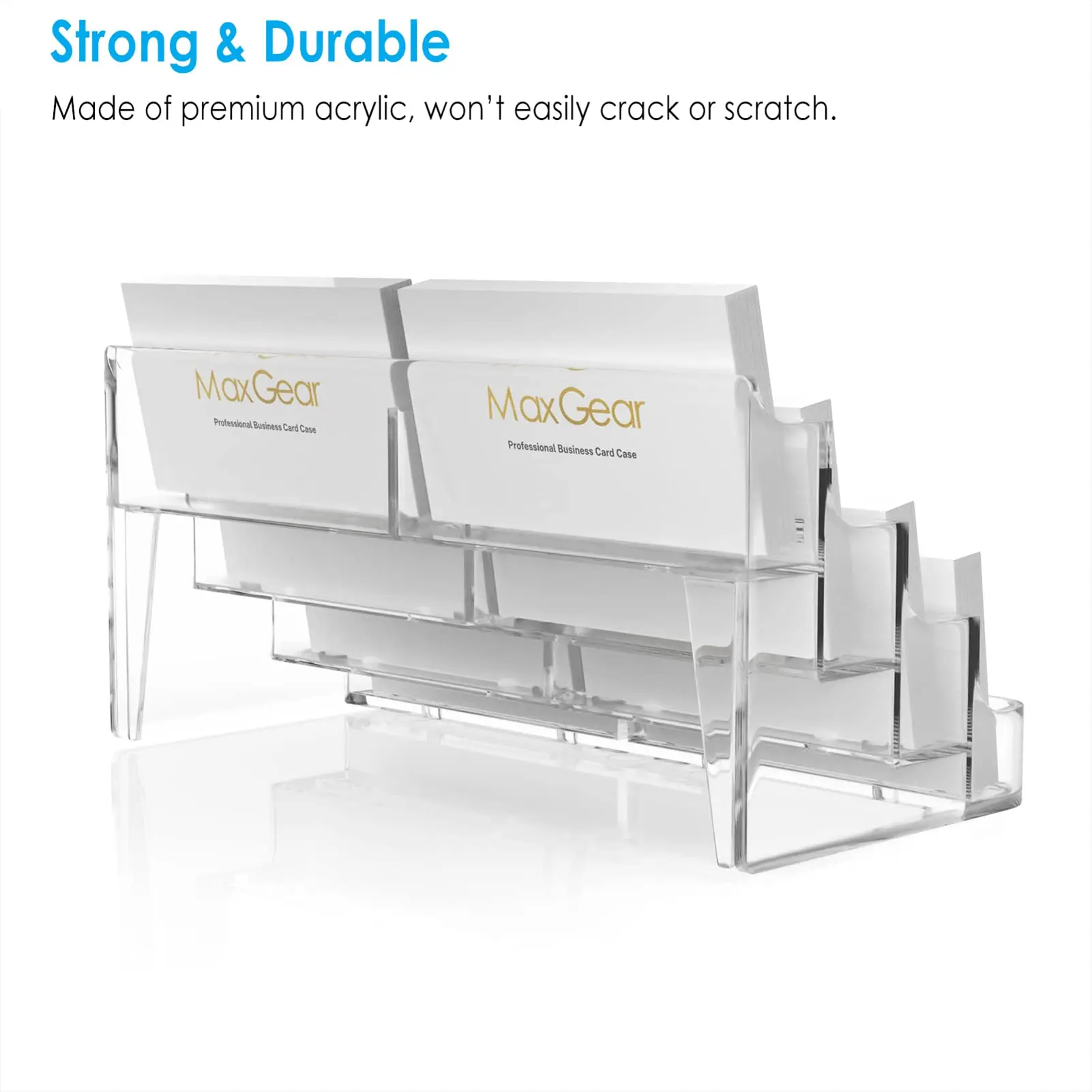 Acrylic Clear Plastic Business Card Stand Display Holder For Office ...