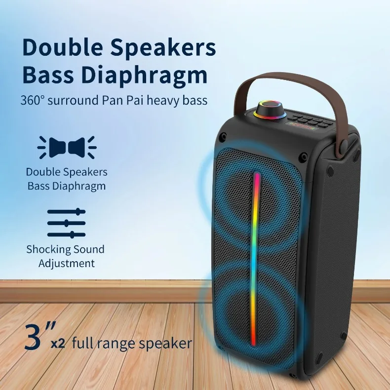 New 3 Inch Subwoofer Sound Box Fashion Sound Tws Original Partybox Dj ...