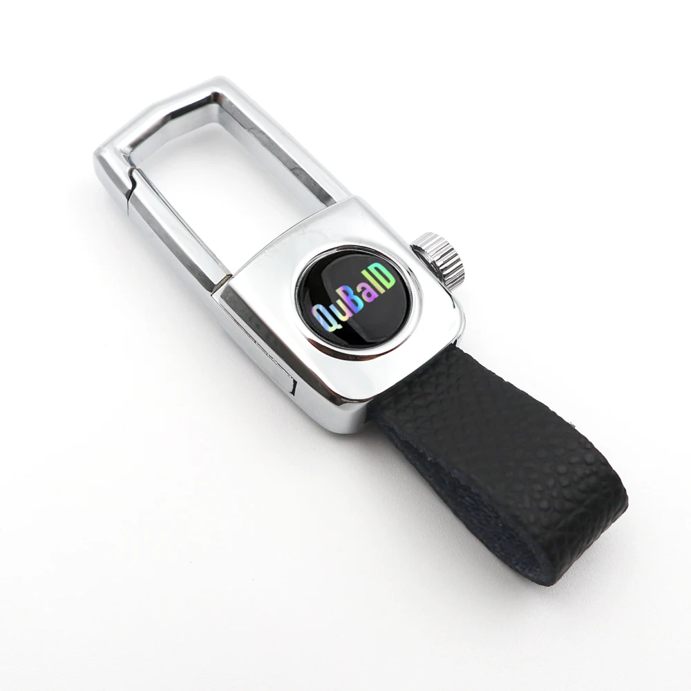 New Fashion Blank Car Key Ring Metal Leather Easy Assembly Remote Car ...