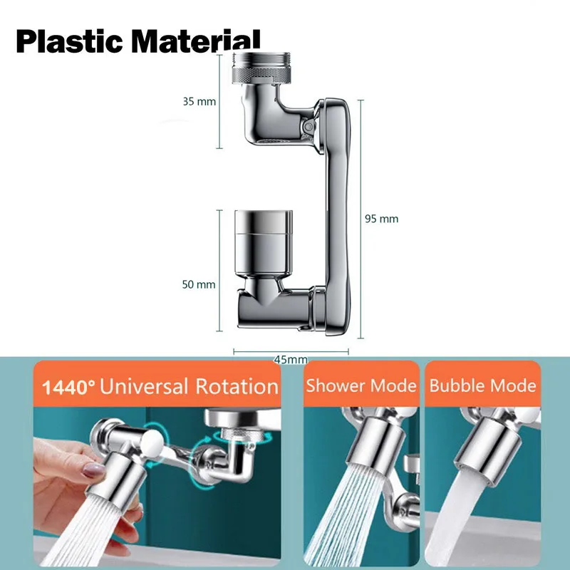 Universal 1440 Rotatable Faucet Aerator Faucets Bubbler Nozzle Robotic ...