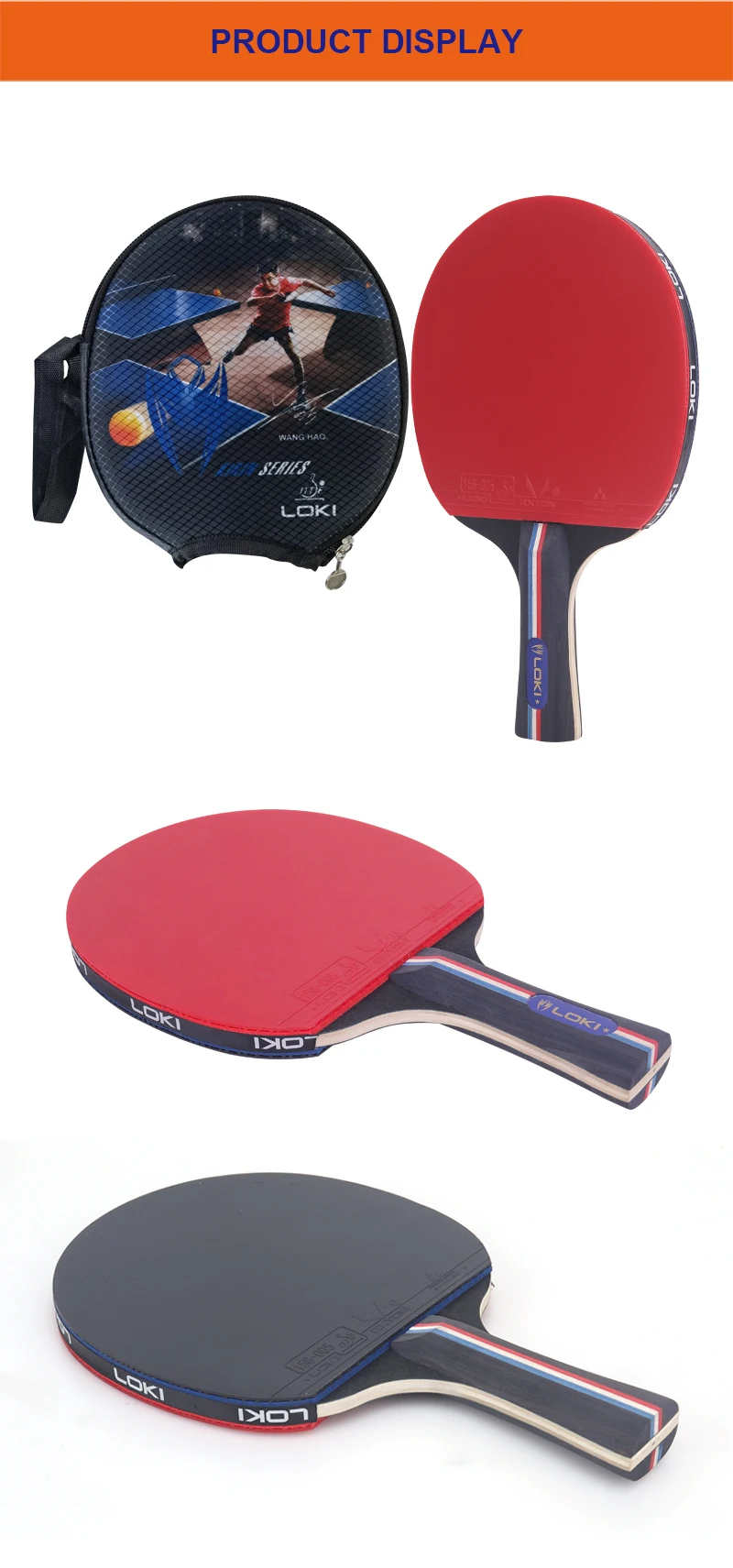 Professional Fast Speed Wooden Table Tennis Racket - OEM Available
