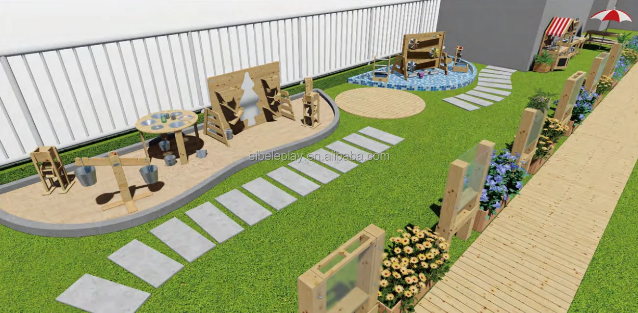 Eibele Kids’ Outdoor Classroom Furniture Set for Preschool