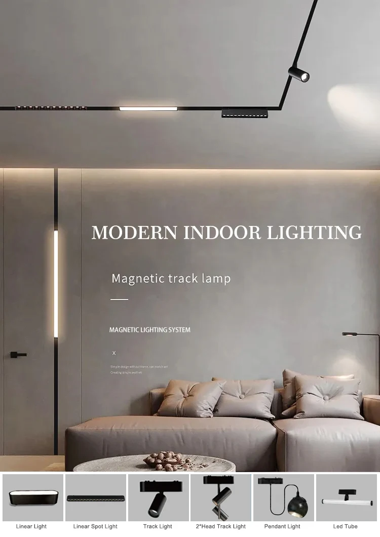 Commercial Project Track Lights Rail Lighting System Led Ceiling ...