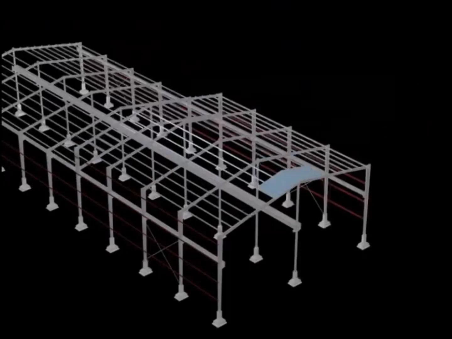 Steel Structure Roof Truss Price A Popular Prefabricated Grain Storage ...
